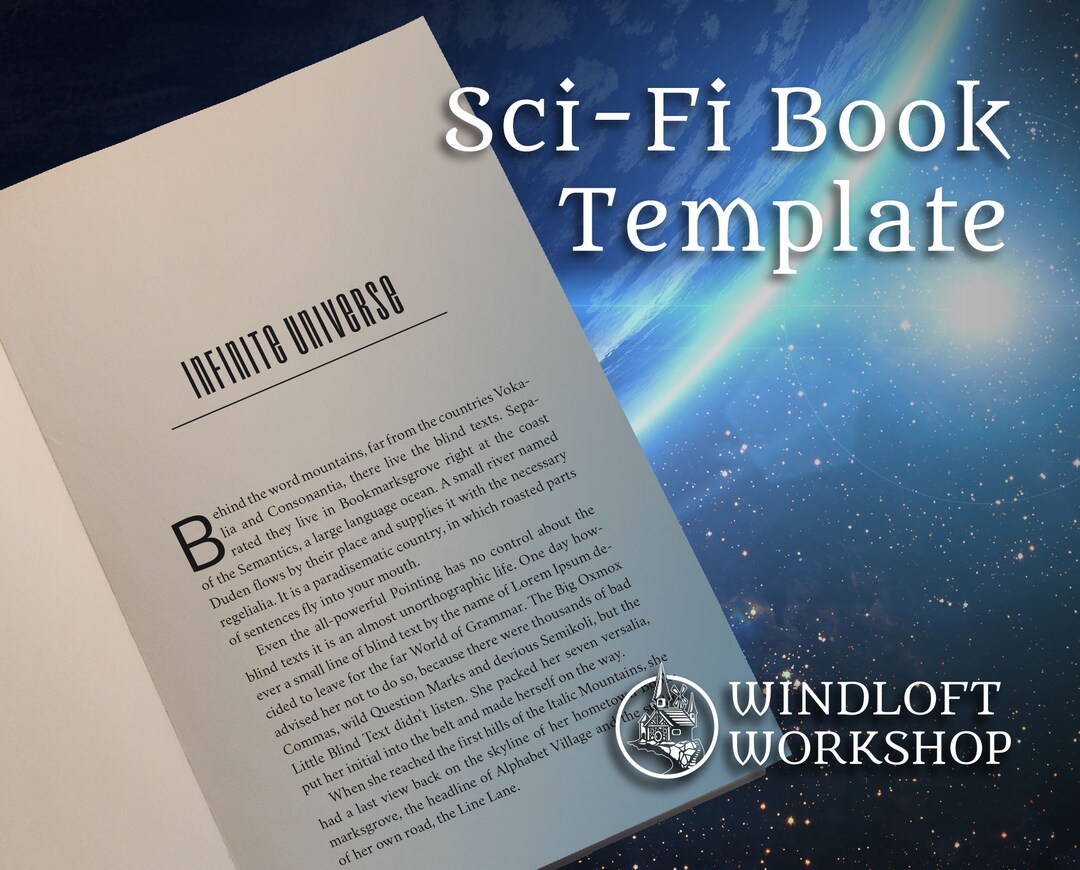 Sci-fi Book Template | Indesign CC 2015 or Higher With Support for ...