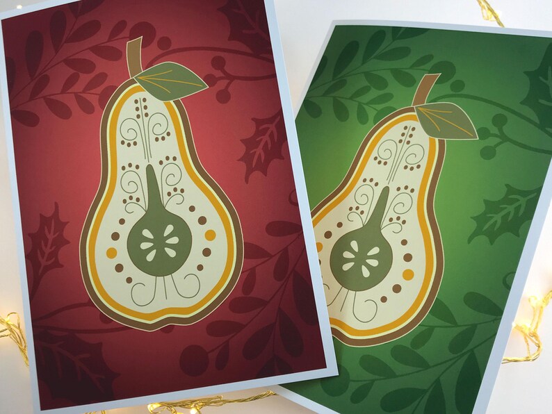 Printable Winter Solstice Cards | Medieval Fruit Theme | Downloadable ...