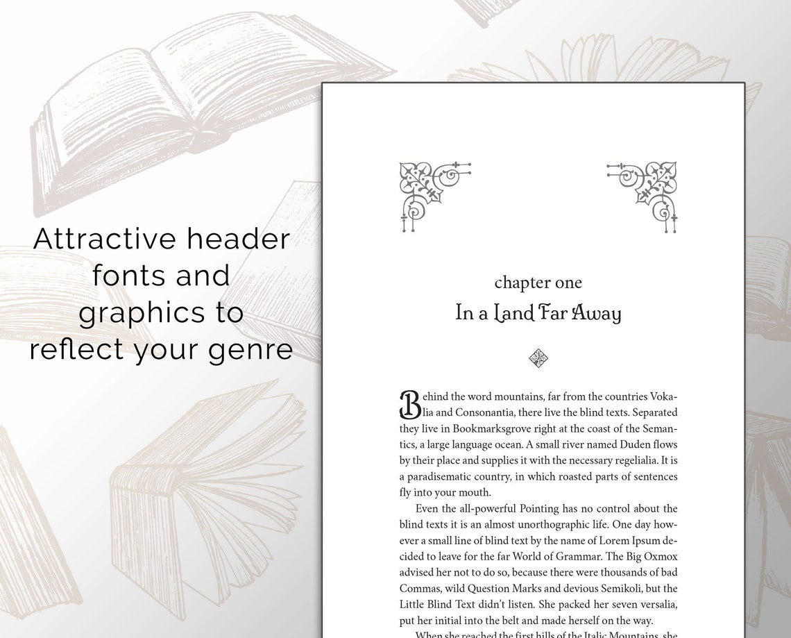 Fantasy Book Design Template Indesign CC 2015 or Higher Mac or PC for ...