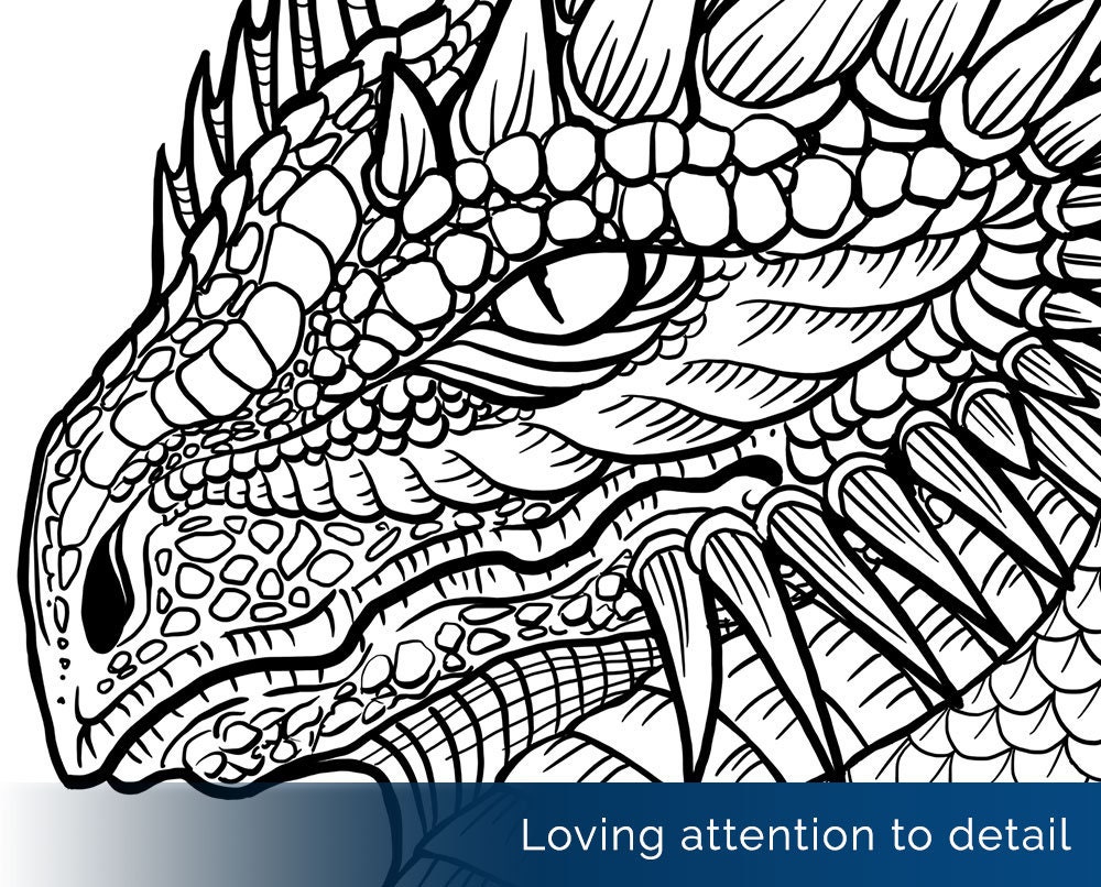 Dragon Head Coloring Pages