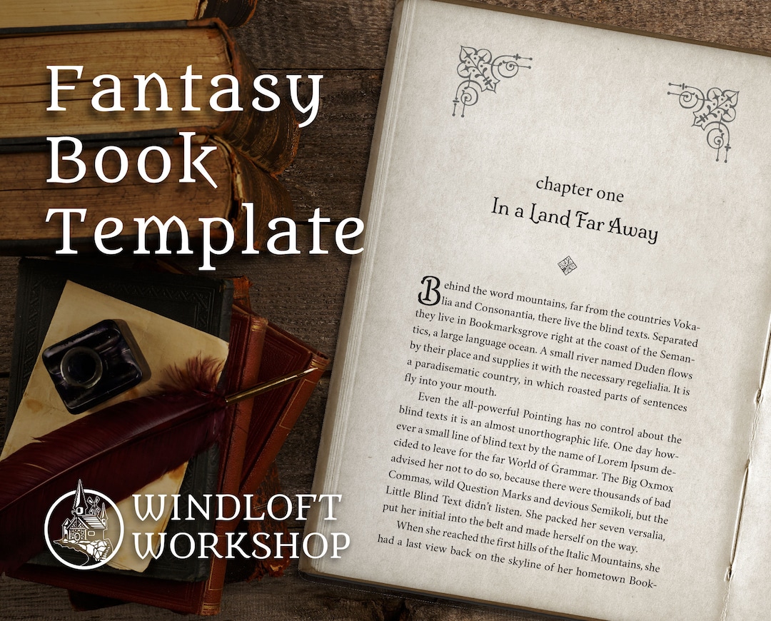YA Fantasy Book Template | Indesign CC 2015 or Higher With Support for ...