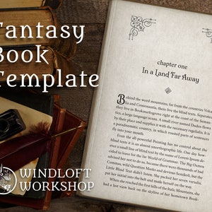 Fantasy Book Design Template Indesign CC 2015 or Higher Mac or PC for ...