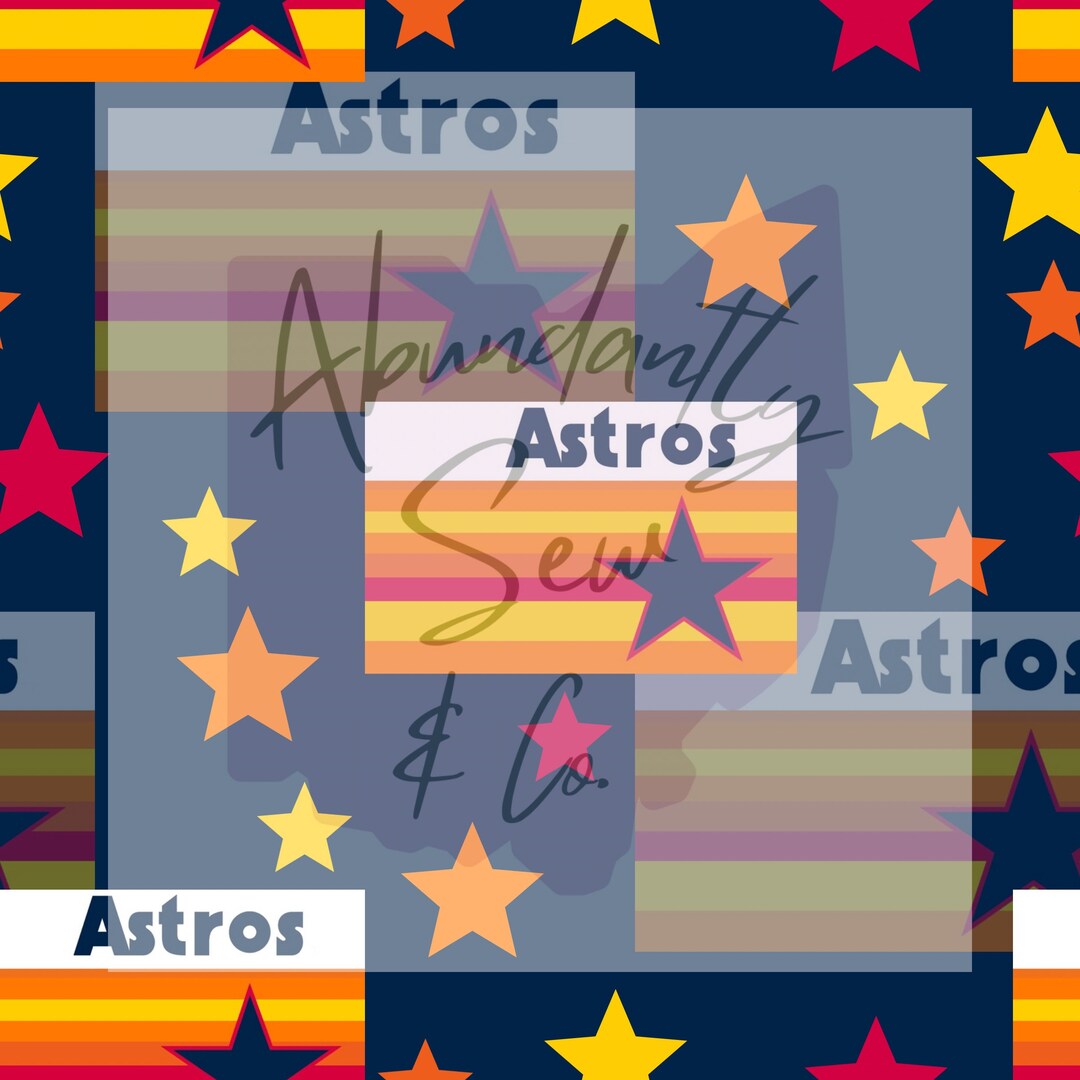 Houston Baseball, Astros, Spring Baseball, Seamless Pattern, Seamless ...