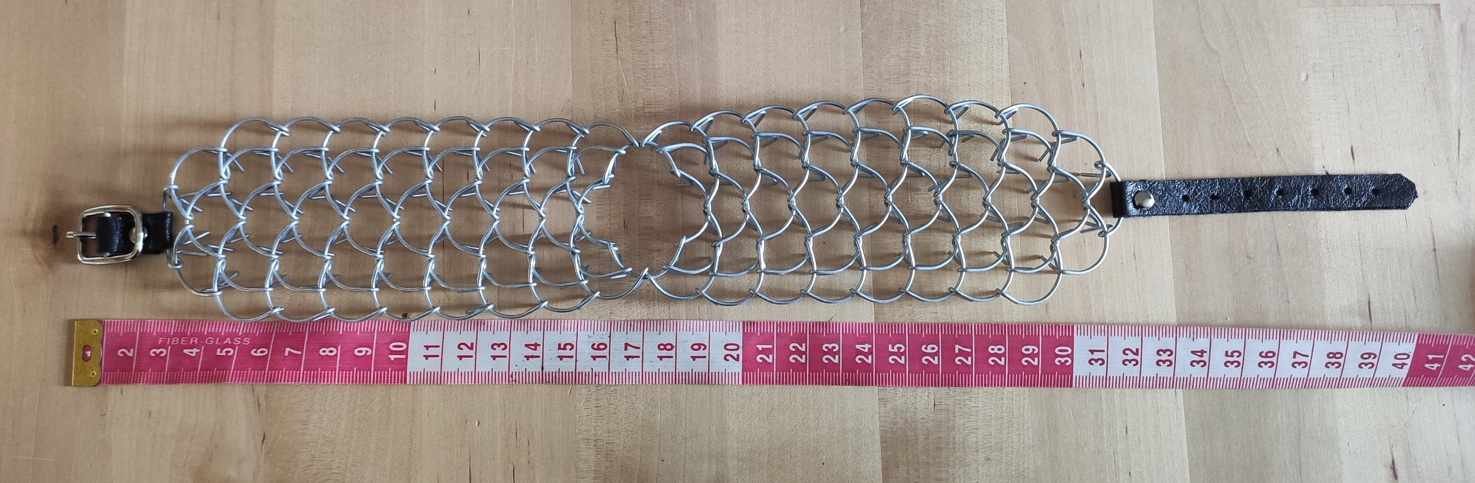 NECK CILICE 5 Row Metal and Leather - Etsy UK