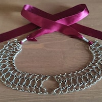 NECK CILICE - 5 Row - Metal and Leather - Etsy