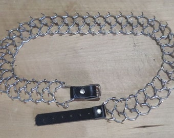 NECK CILICE 5 Row Metal and Leather - Etsy