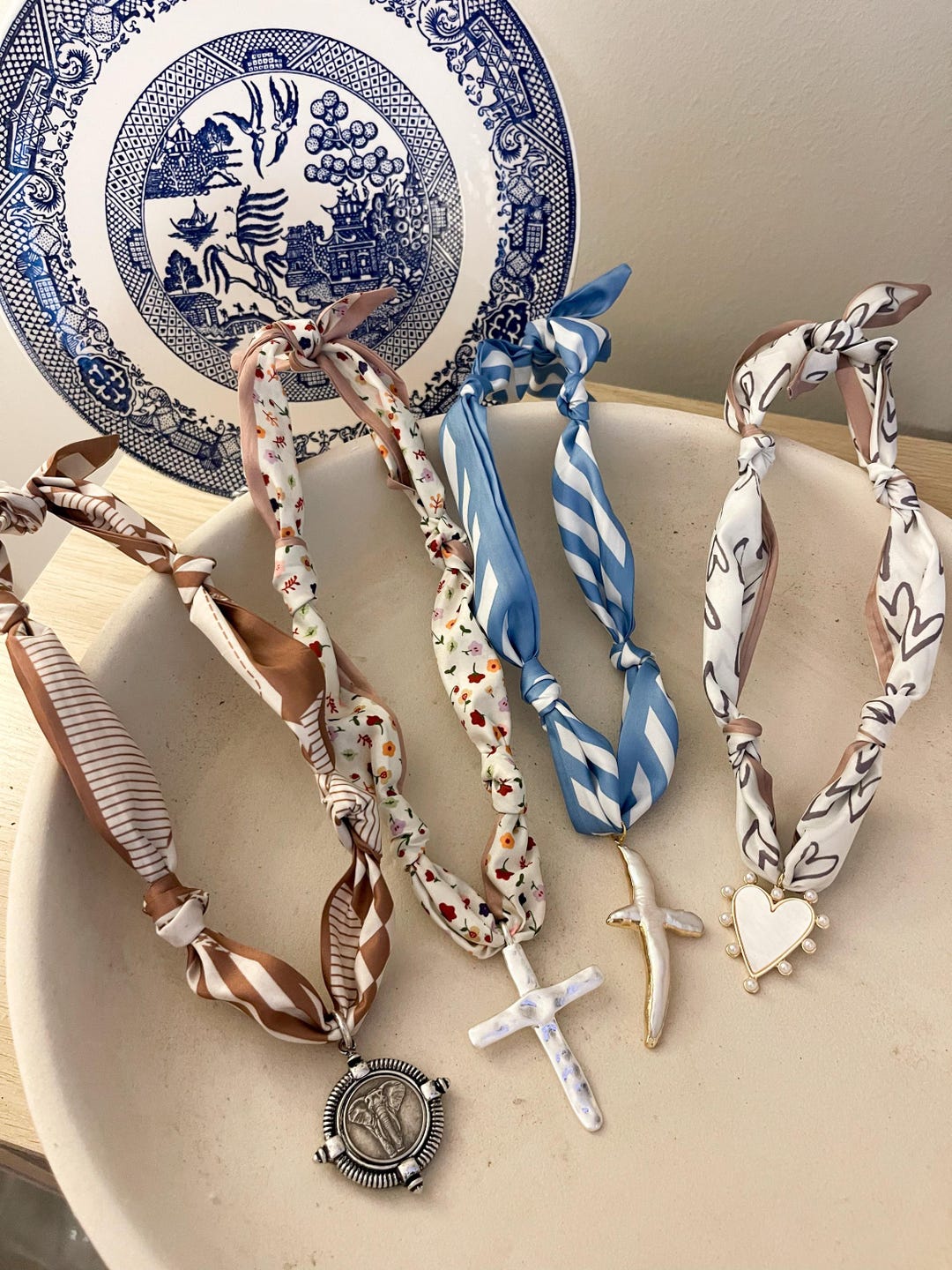 Custom Pendant Scarf Necklace-gift Wrapped/ FREE SHIPPING - Etsy