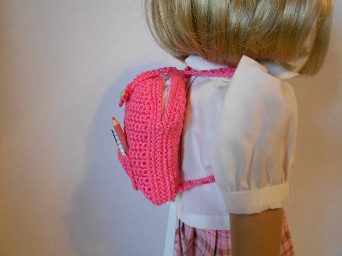 CROCHET PATTERN - PDF - Doll Sized Backpack Fits American Girl Doll - Etsy