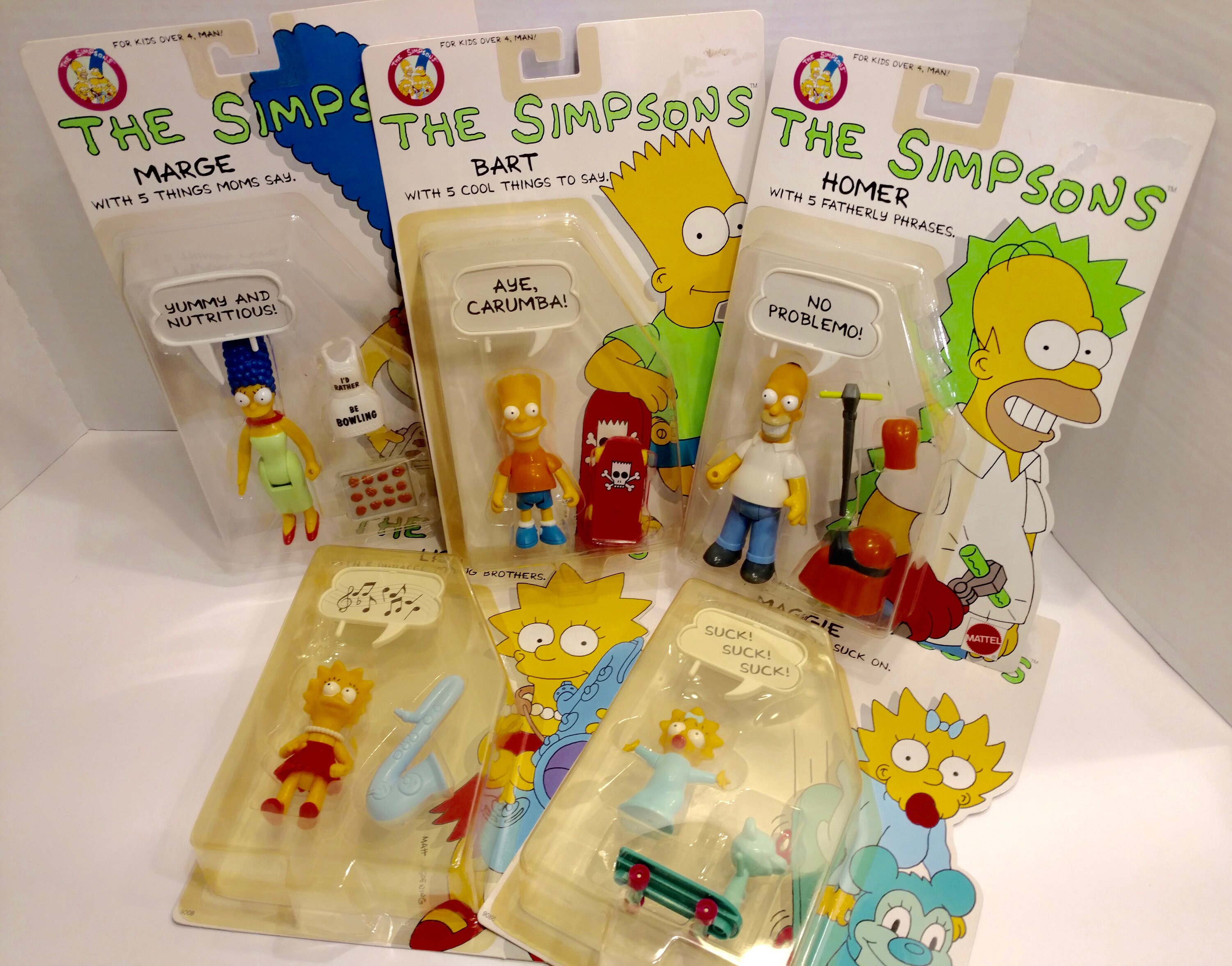 The Simpsons Collector Set of 5 Dolls | Etsy
