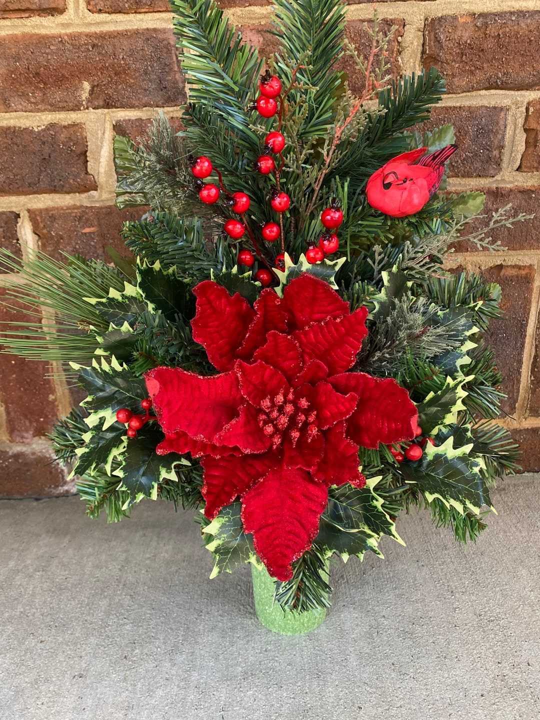 Cemetery Christmas Flowers~styrofoam Vase Insert for Existing Vase~one ...