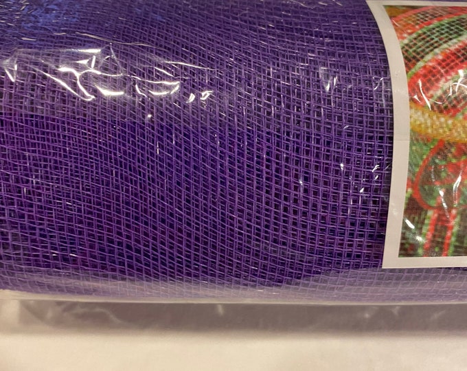 21" X 10 Yds Solid Purple Deco Mesh~poly Deco Mesh~deco Mesh Wreath ...