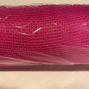 21" X 10 Yds Solid Hot Pink Deco Mesh~poly Deco Mesh~deco Mesh Wreath ...