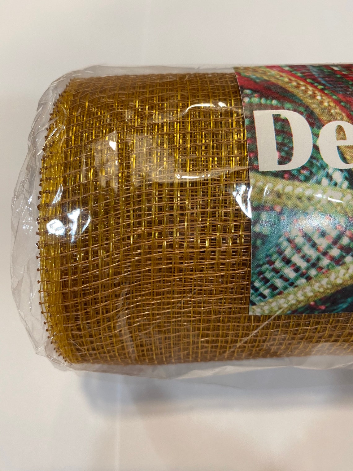 10 inch X 10 yards Solid Gold Deco MeshPoly Deco MeshWreath | Etsy