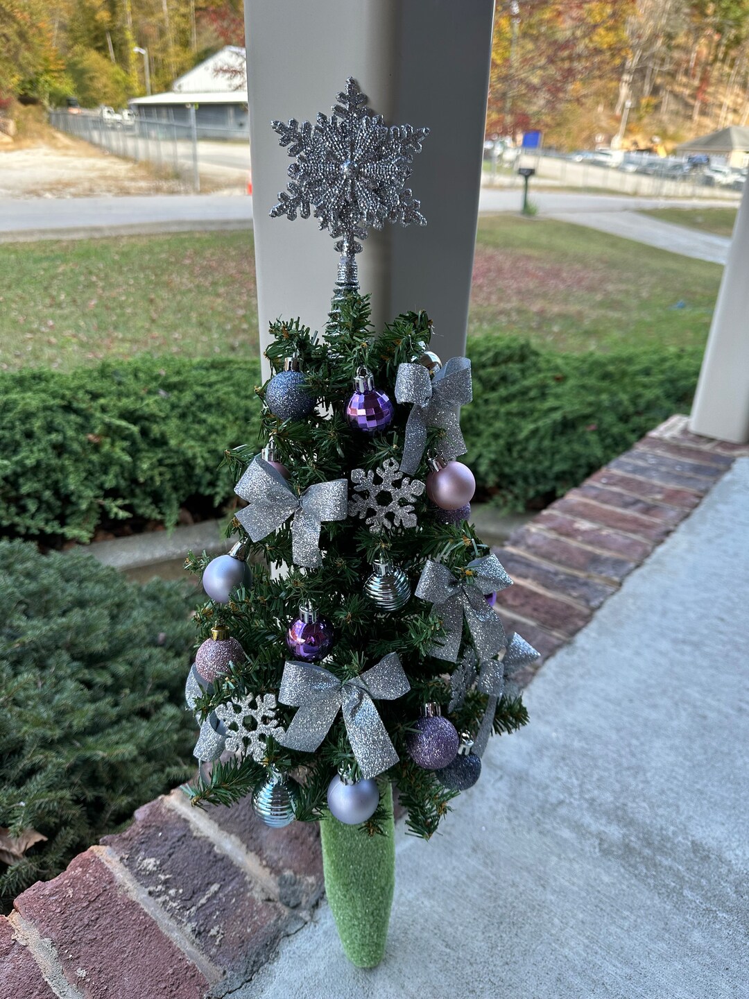 Mausoleum~cemetery Flower~christmas Tree~one Sided/flat Back ...