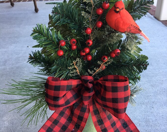 Christmas/winter Cemetery Arrangement~styrofoam Vase Insert~pine~red ...