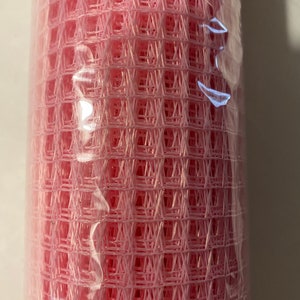 Pink Grid Pattern Mesh~deco Mesh~20.5 Inches X 5 Yds~diy~wreath~floral ...