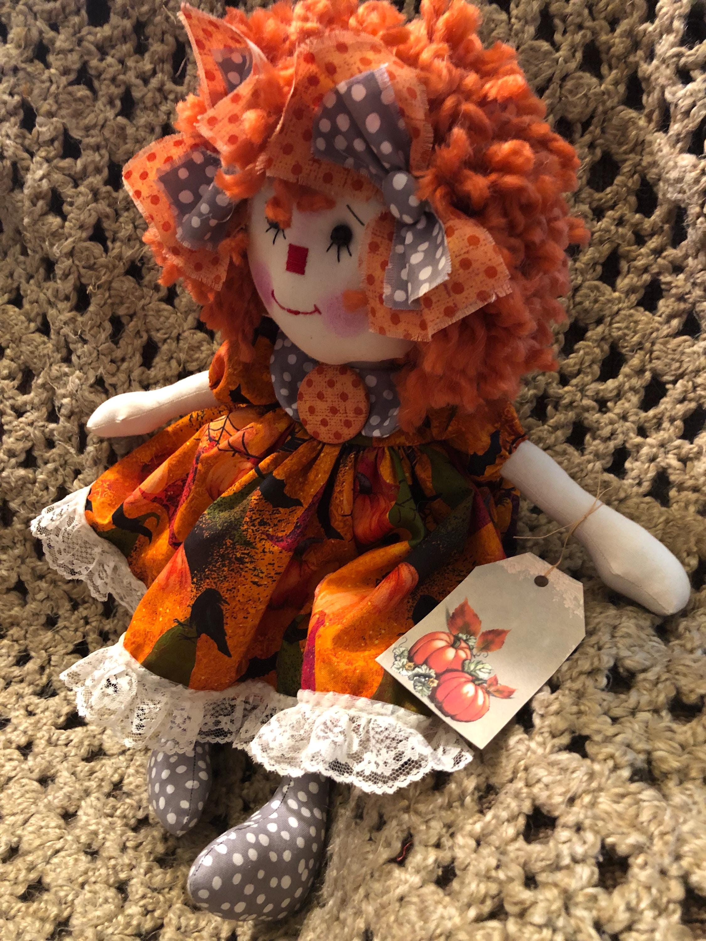 Halloween Primitive Raggedy Annie Doll - Etsy
