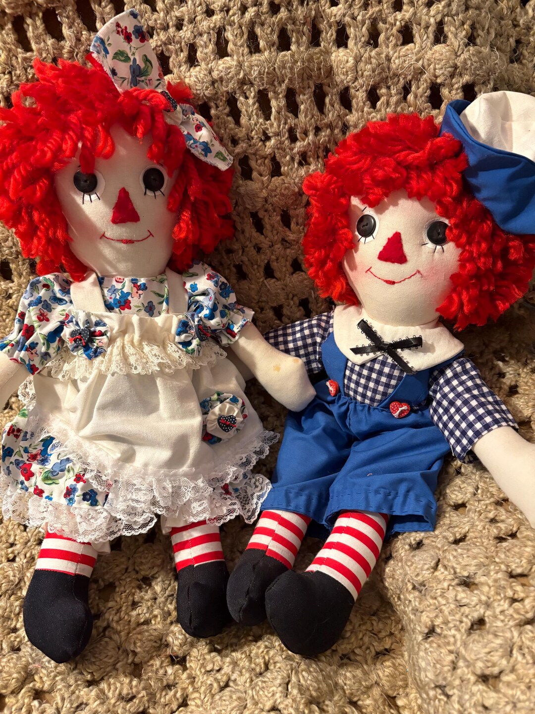 Traditional Raggedy Anne and Raggedy Andy - Etsy