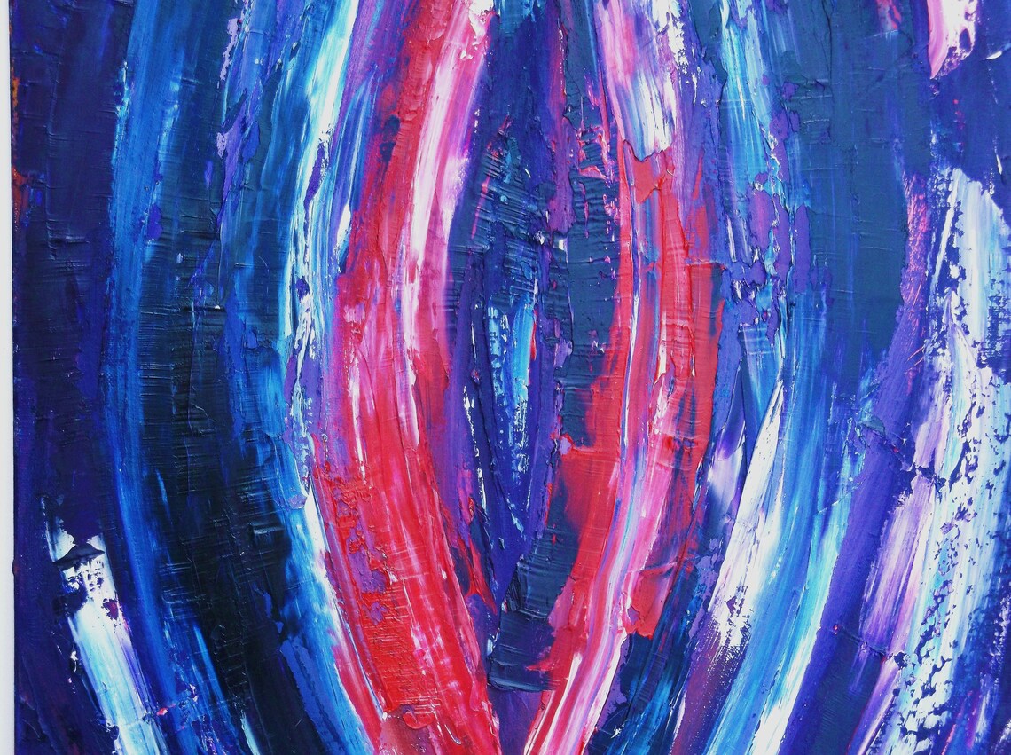 Yoni, Yoni Art, Original Oil Painting, Painted With Palette Knives ...