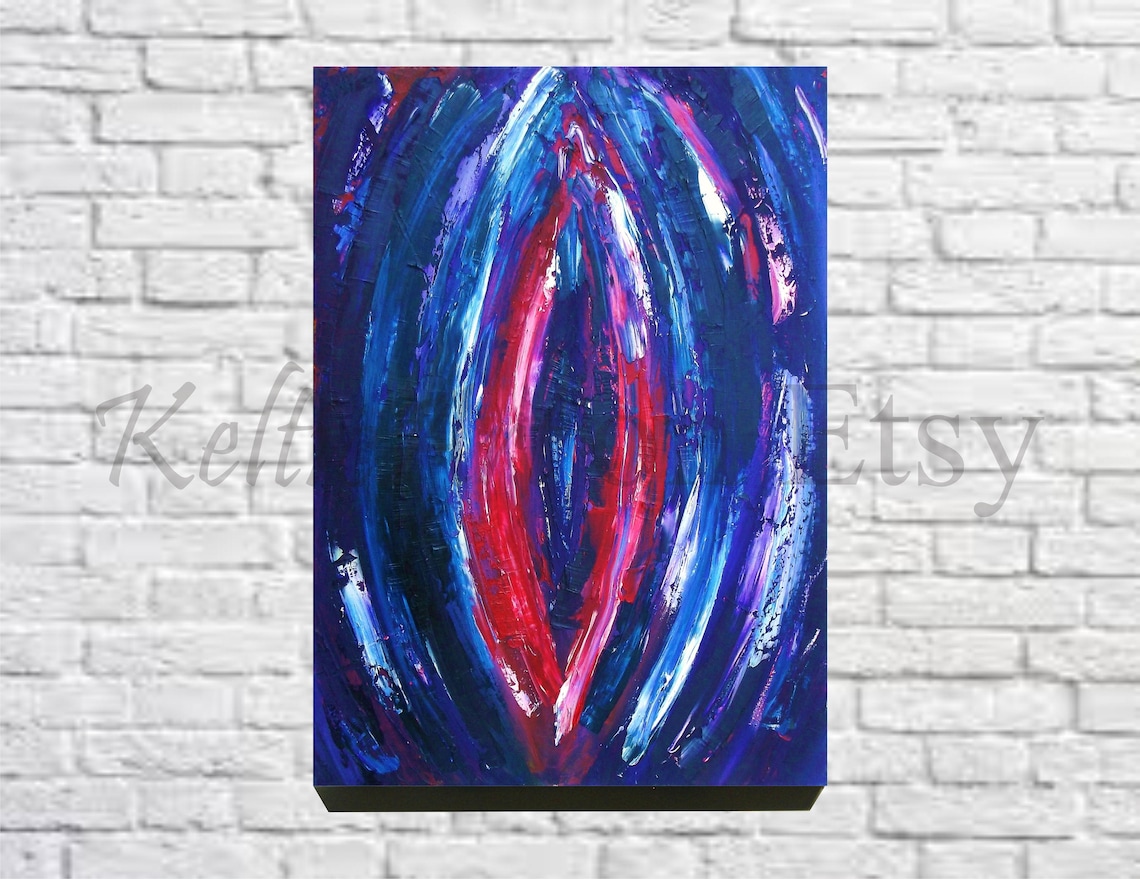 Yoni Yoni Art Original Oil Painting Painted With Palette - Etsy