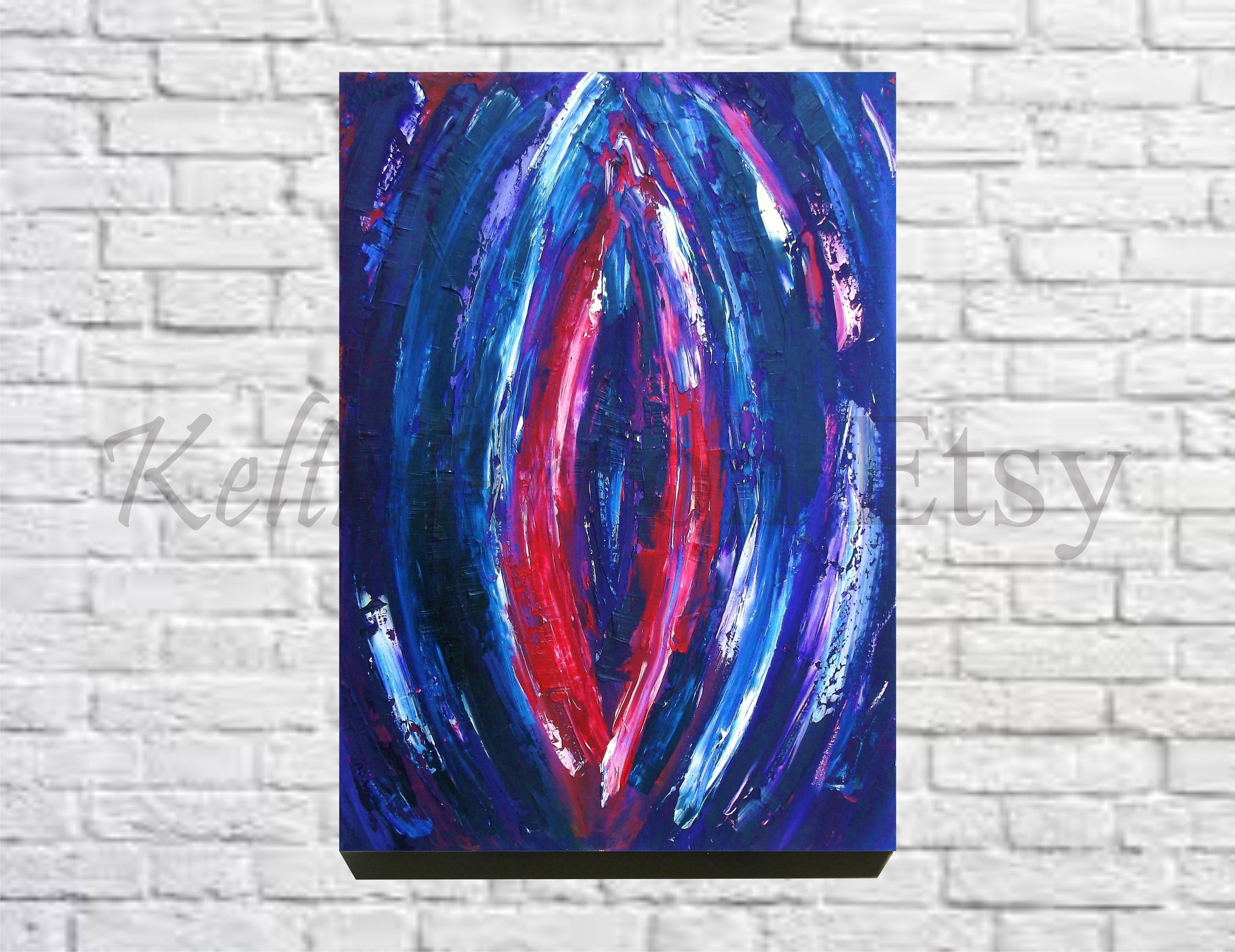 Yoni, Yoni Art, Original Oil Painting, Painted With Palette Knives ...