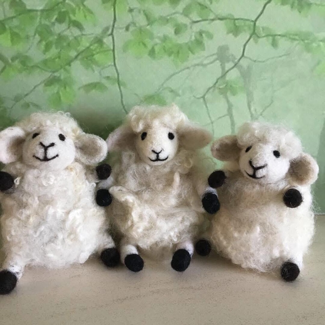 Needle Felted Fluffy Sheep PDF Tutorial - Etsy