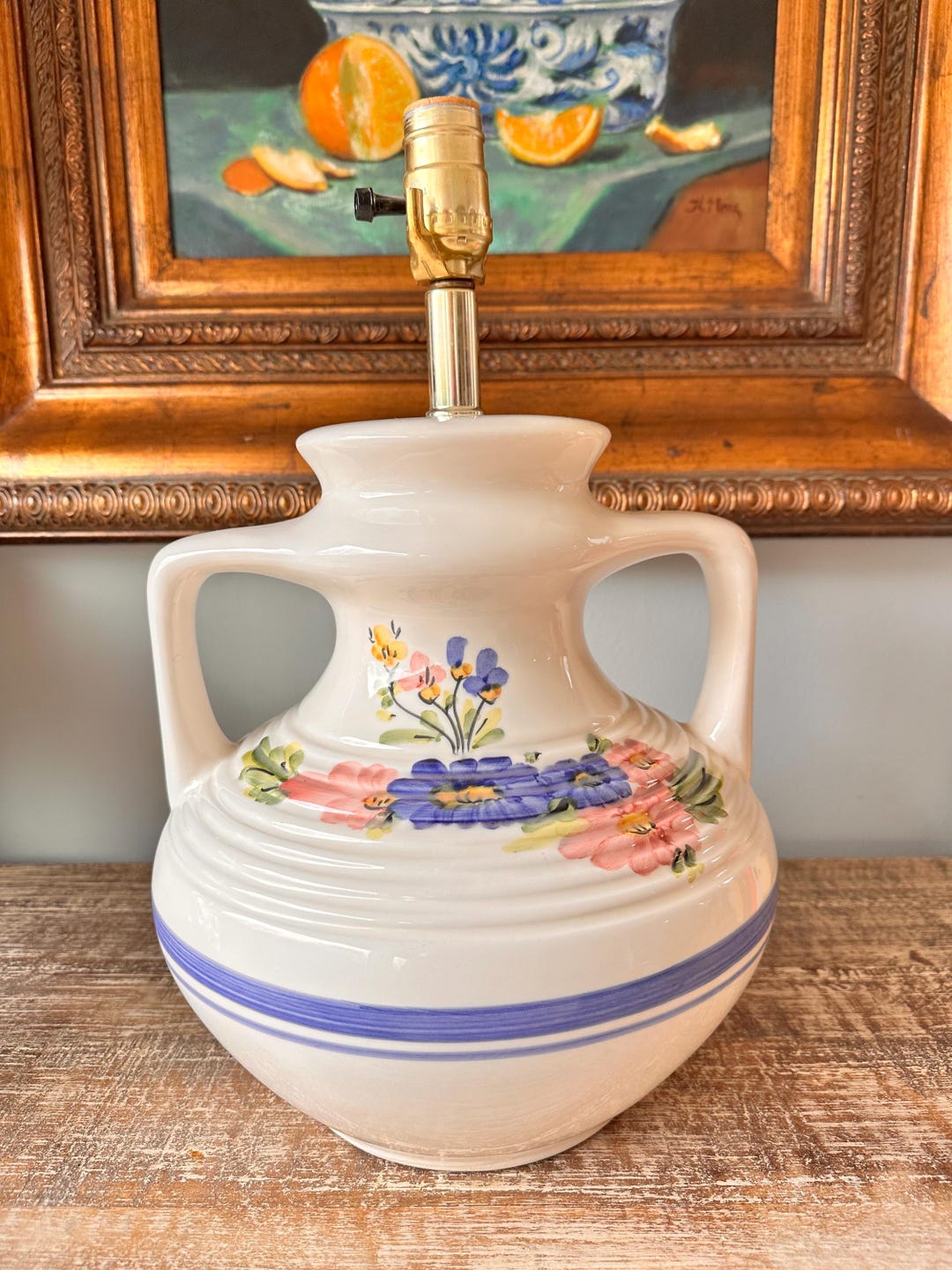 Handpainted Water Jug Lamp - Etsy