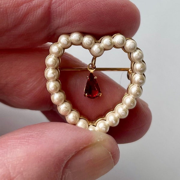 Vintage Anne Klein Gold Tone Heart Necklace, Pendant Necklace Gift for ...