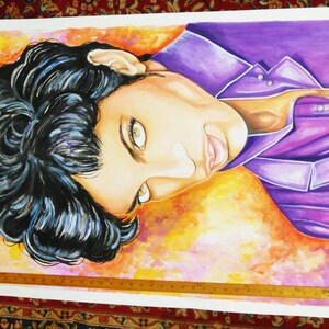 Sweet Sexy Thing Prince Original Large Watercolor Mural Sized Painting ...
