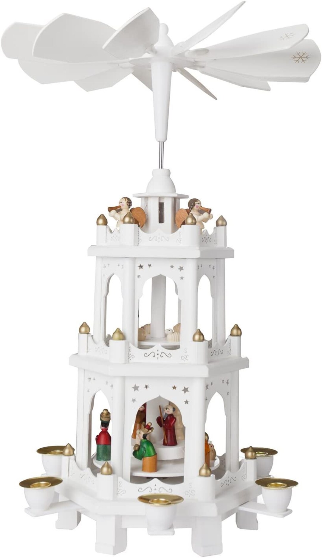 As is German Pyramid Christmas Nativity Carousel in Gift Box It Ships ...
