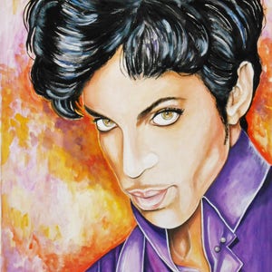 Sweet Sexy Thing Prince Original Large Watercolor Mural Sized Painting ...