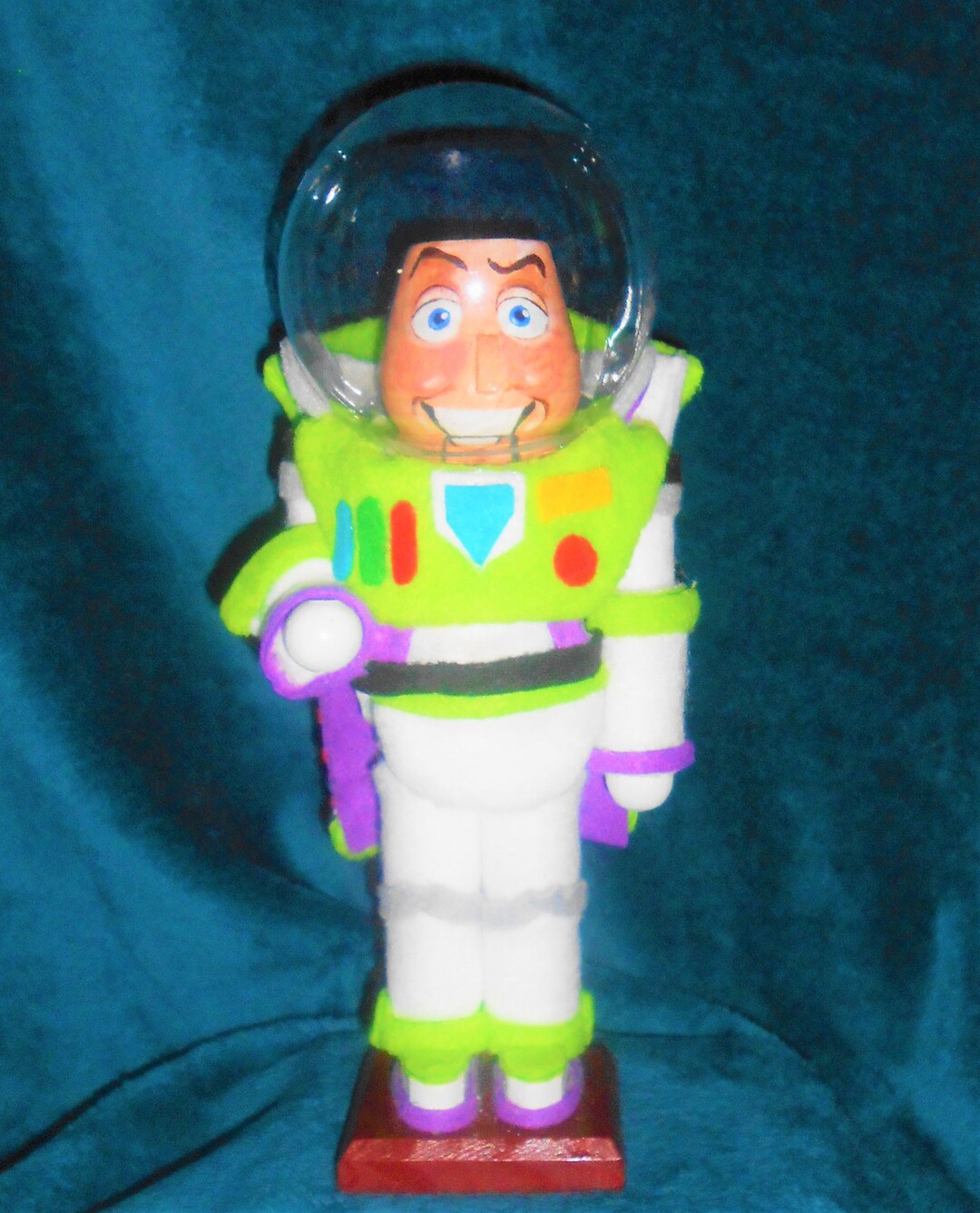 Toy Story Buzz Lightyear Wooden Nutcracker With Space Helmet and His ...