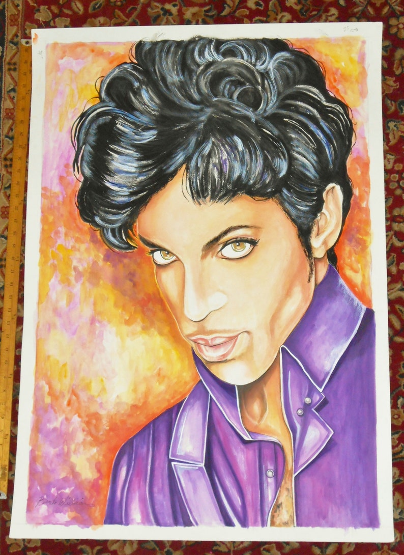 Sweet Sexy Thing Prince Original Large Watercolor Mural Sized - Etsy