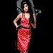 Sale Large Amy Winehouse in Polka Dot Dress Original - Etsy