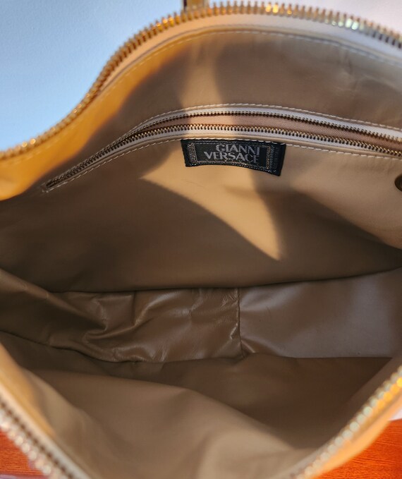 Vintage Gianni Versace Leather Shoulder Bag - Gem