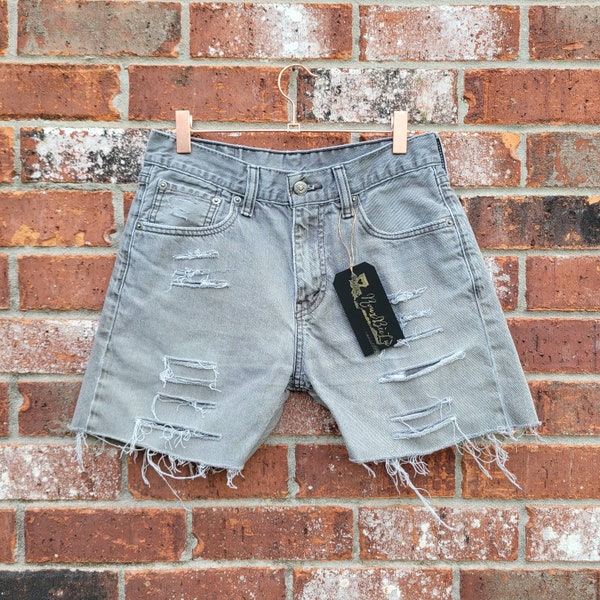 Distressed Jorts - Etsy