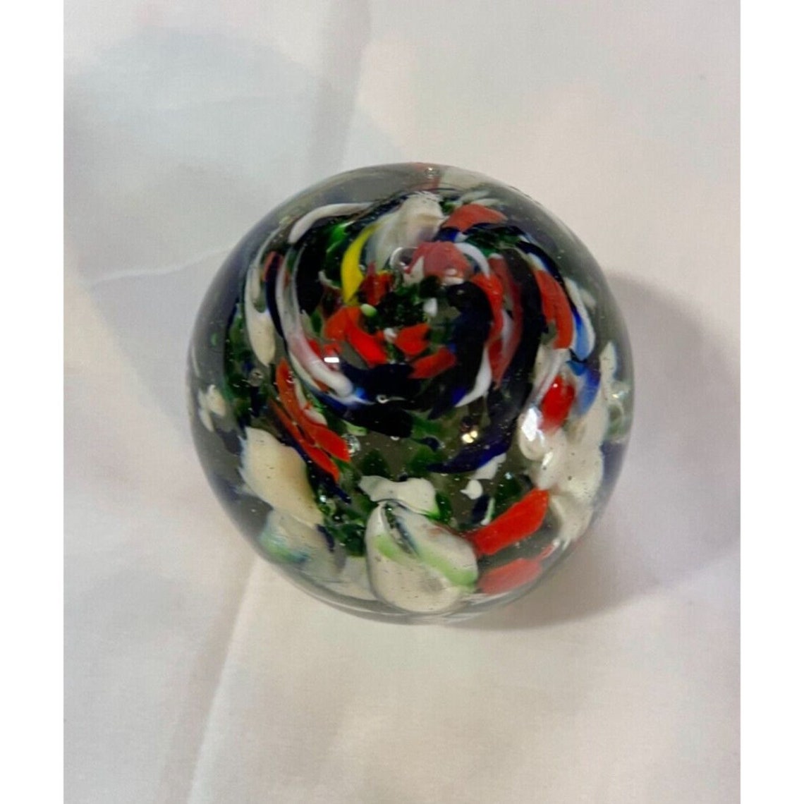 Clear / Colorful Egg Shape Paperweight 2 1/2 X 2 1/4" (V) - Etsy