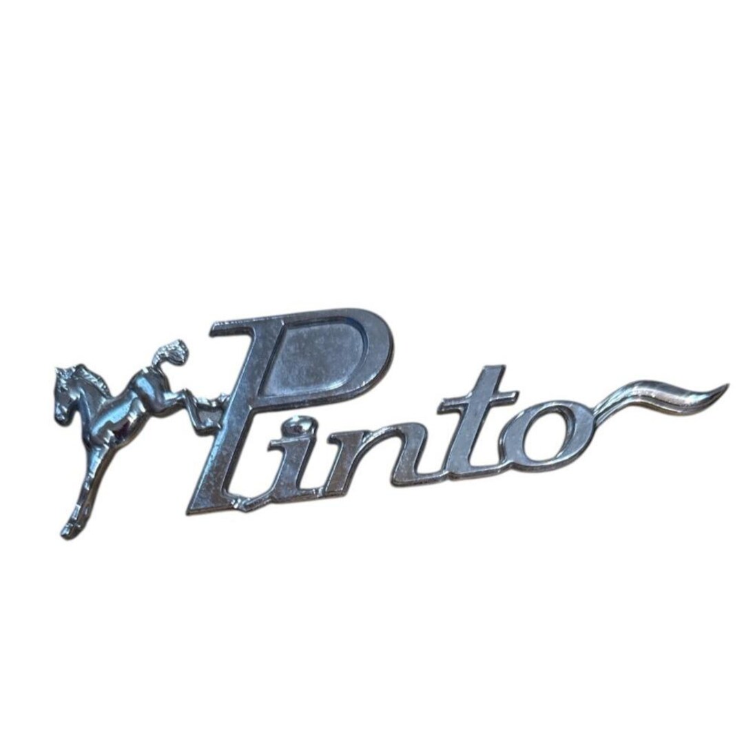 Vintage Ford Pinto Side Fender Emblem Badge Text Vintage Name OEM ...