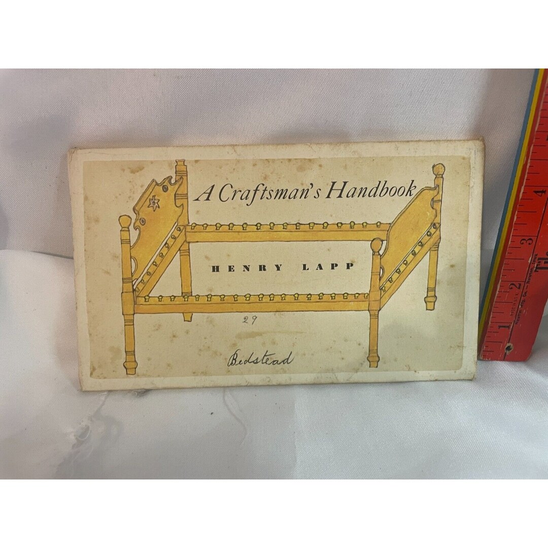 A Craftsman’s Handbook by Henry Lapp - VINTAGE AMISH WOODWORKING - in ...