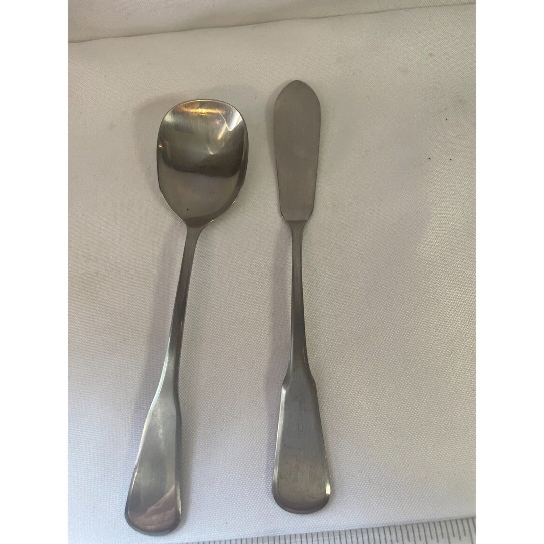Oneida INDEPENDENCE Deluxe Stainless Flatware Master Butter & Sugar ...