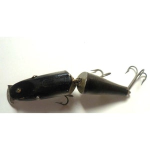 Vintage Jointed Wood Fishing Lure Tackle Box Bait 4.5" - Etsy