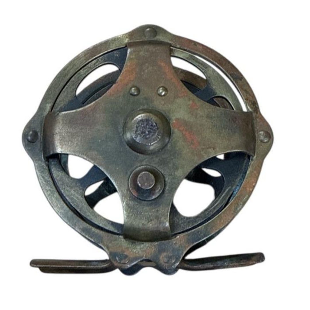 Rare Early Brass Fly Reel (missing Short Handle) - Etsy