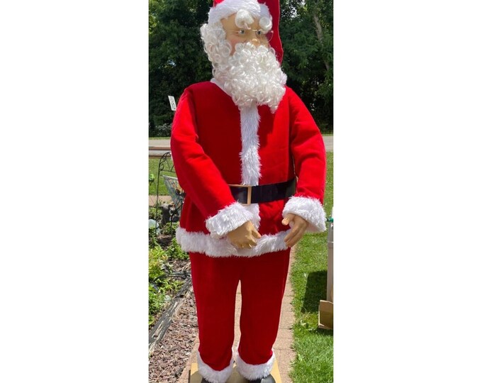 Gemmy 6 Foot Life Size Xmas Santa Claus Animated Singing Dancing "see ...
