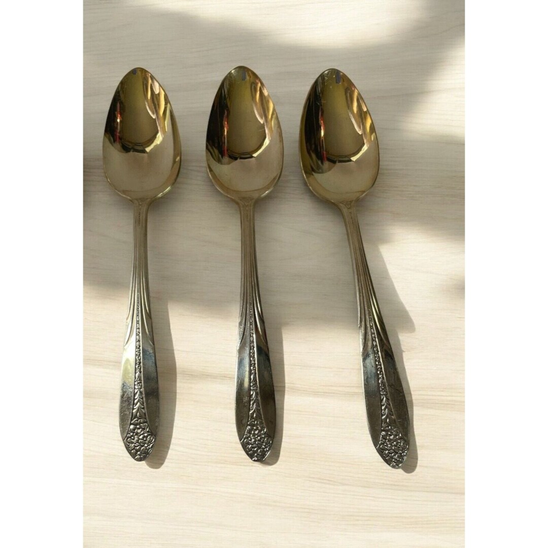 National Silver Co. - Princess Royal (silverplate) 3 Teaspoons - Etsy