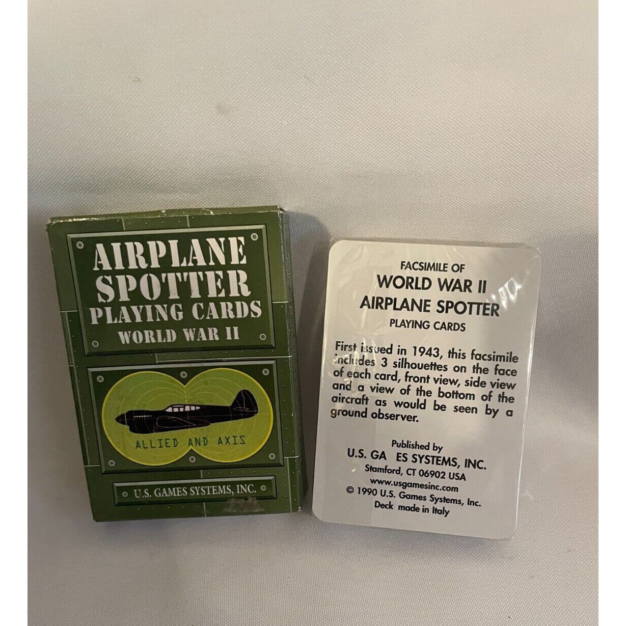 Airplane Spotter Playing Cards: World War 2 Cards Sealed Box Open - Etsy