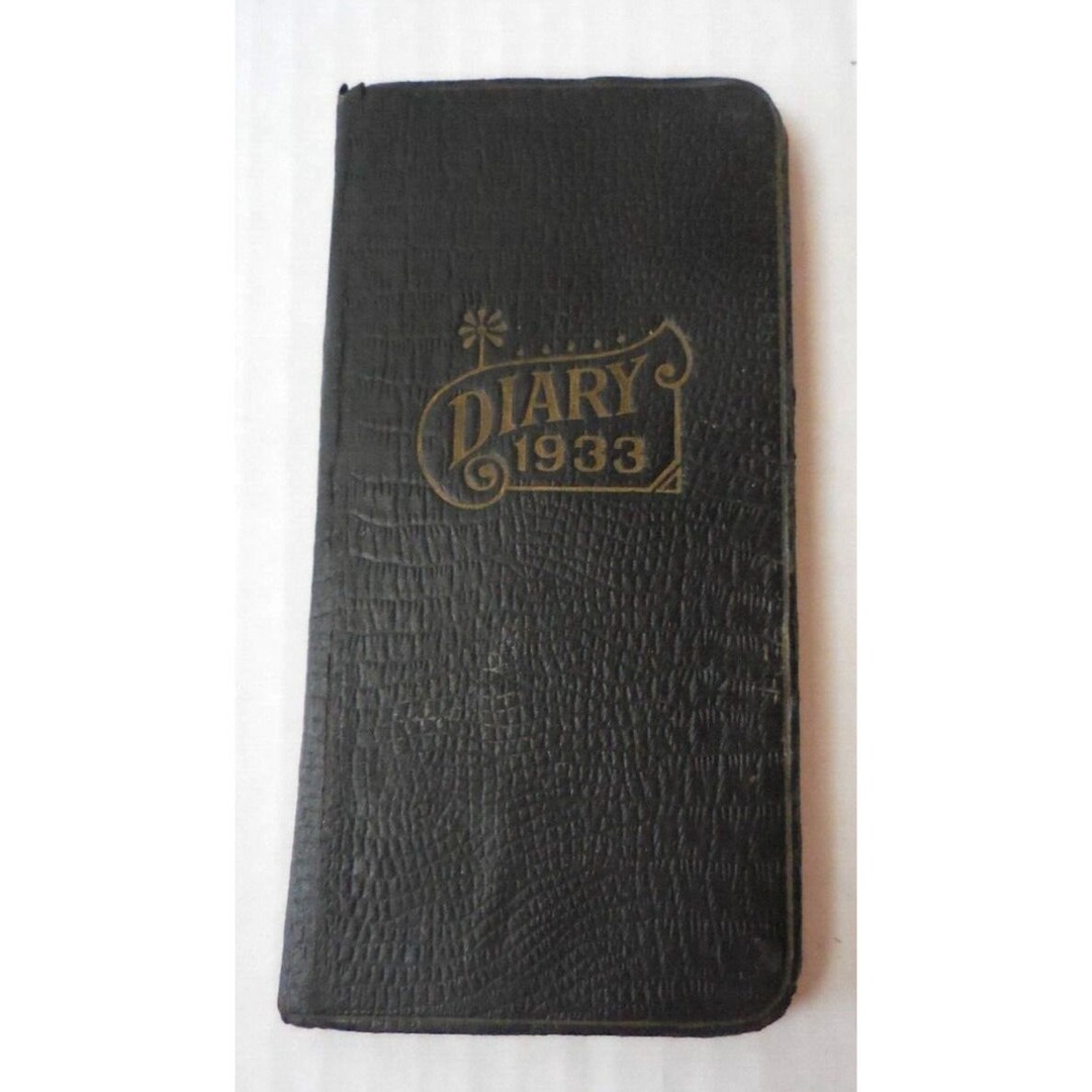 Vintage 1933 Diary Journal Calendar Maps - Etsy