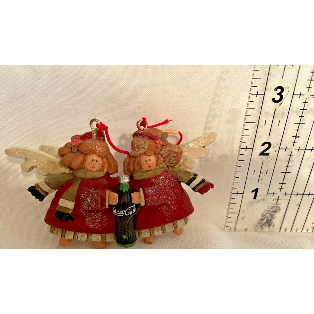 Coca-cola Company Double Angel Ornament Coke Bottle 1999 - Etsy