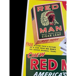 1952/53 Red Man Ralph Kiner Poster ORIGINAL - Etsy