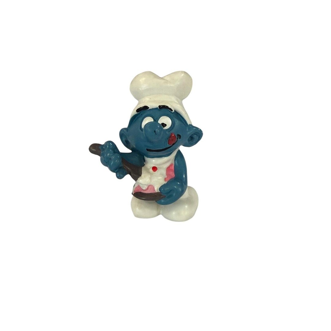 Smurf Smurfs Chef Baker With Ice Cream - Etsy