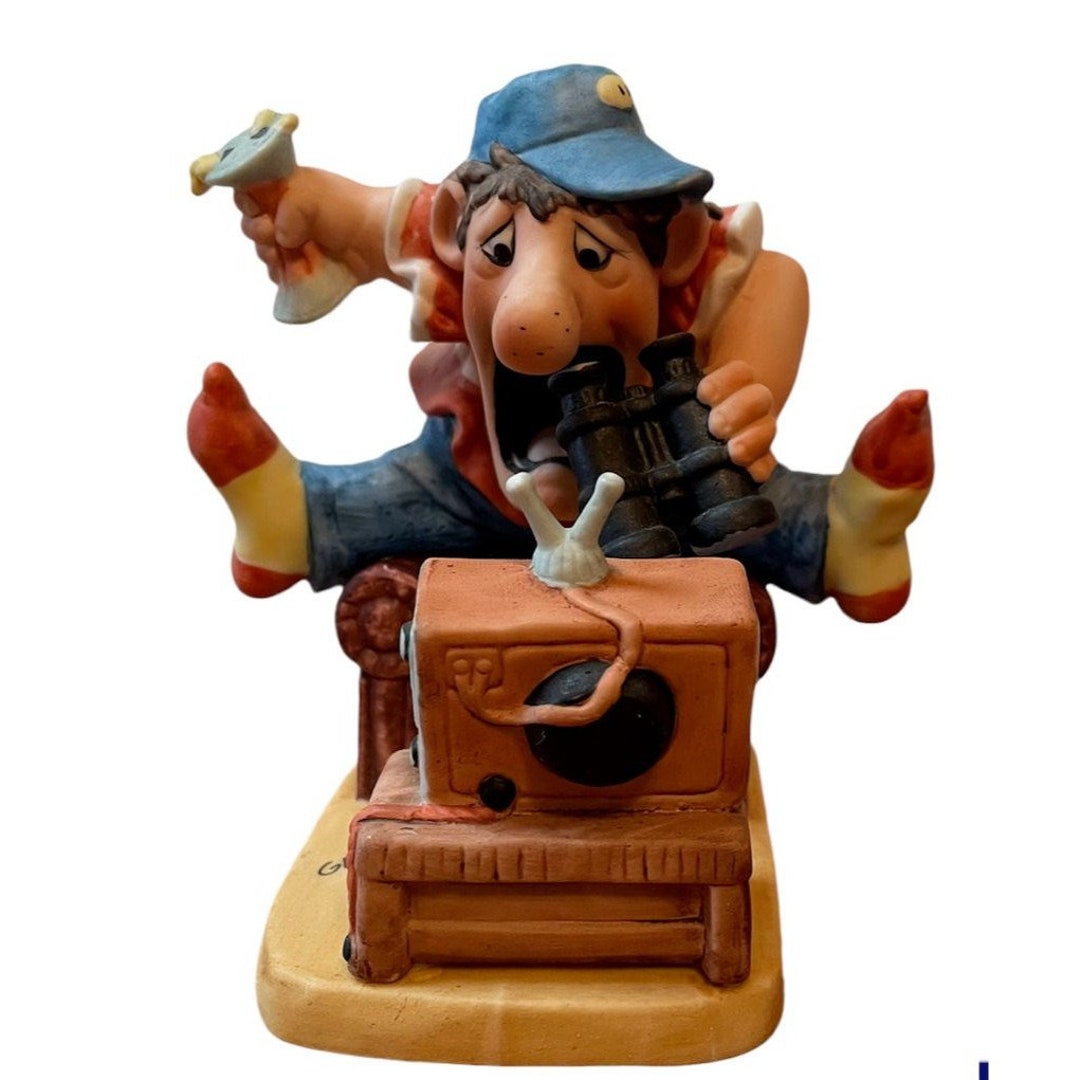 Vintage 1982 the Loyal Fan Sports Collection Ceramic Statue by Gary ...